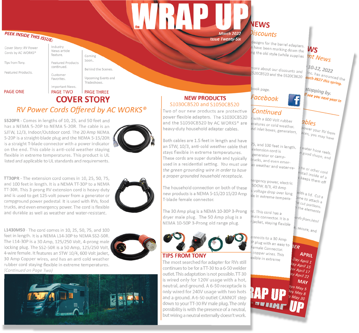 Download Issue 26 of the WRAP UP Newsletter – AC Connectors