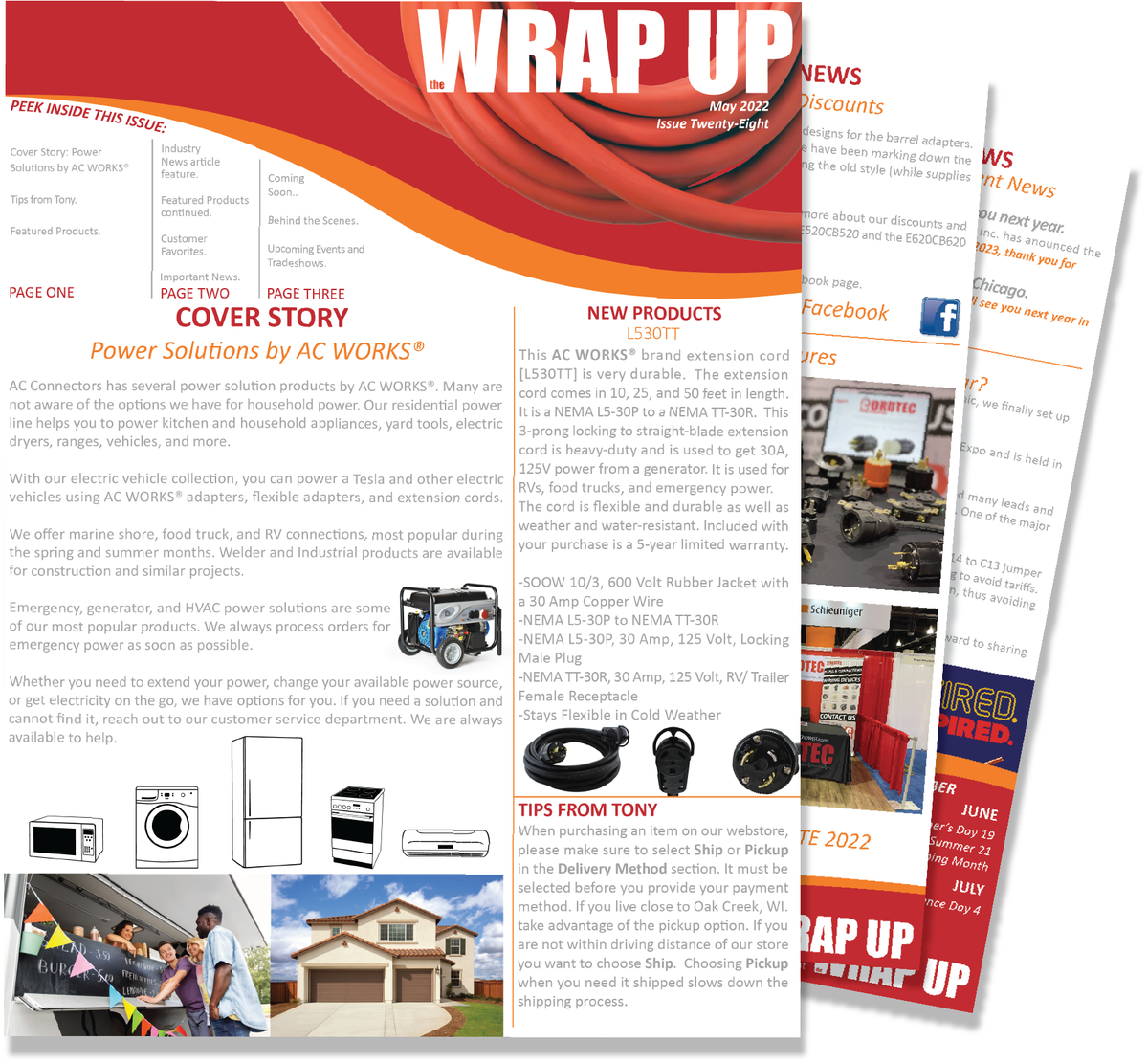 Download Issue 28 of the WRAP UP Newsletter – AC Connectors