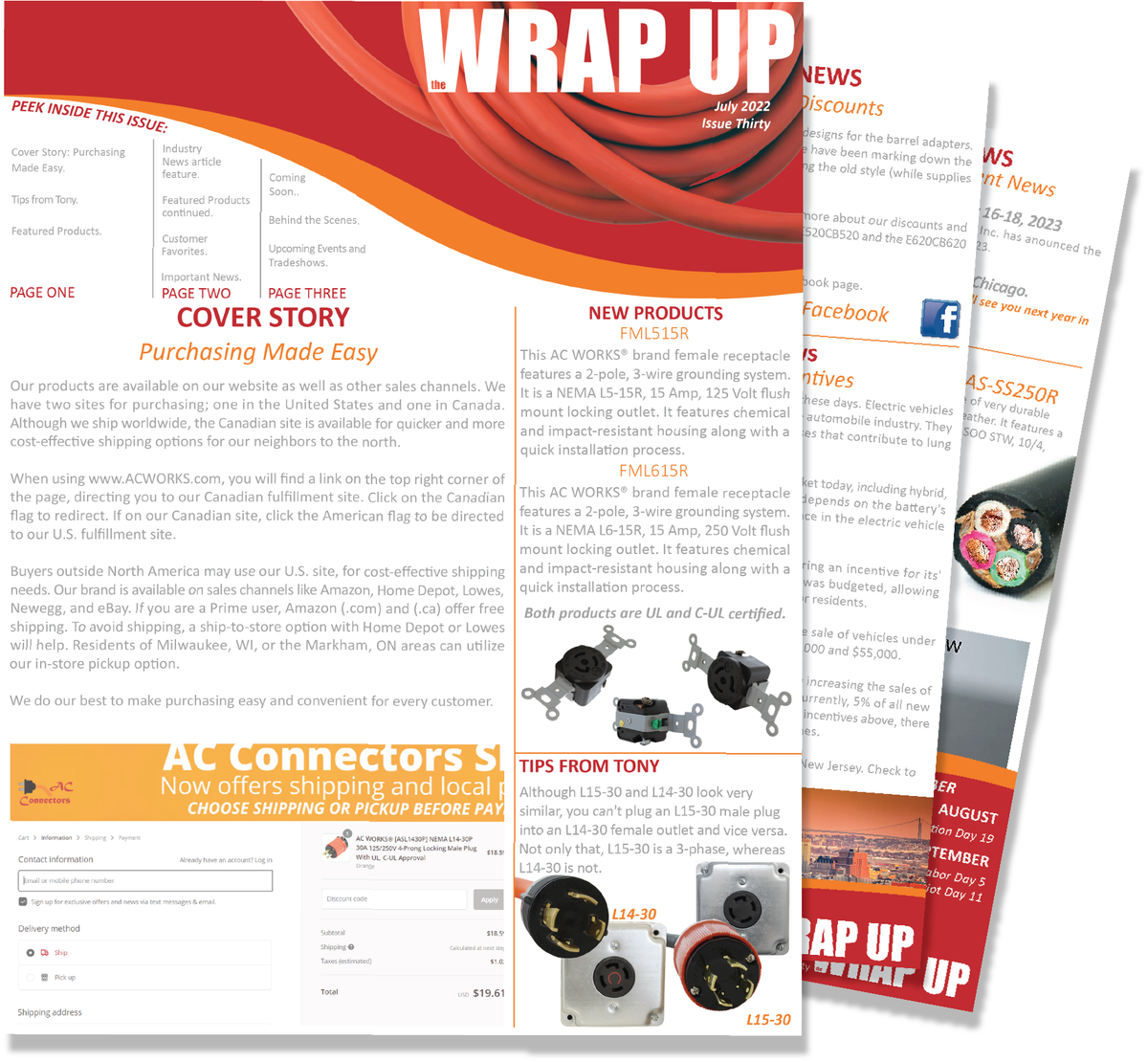 Download Issue 30 of the WRAP UP Newsletter – AC Connectors