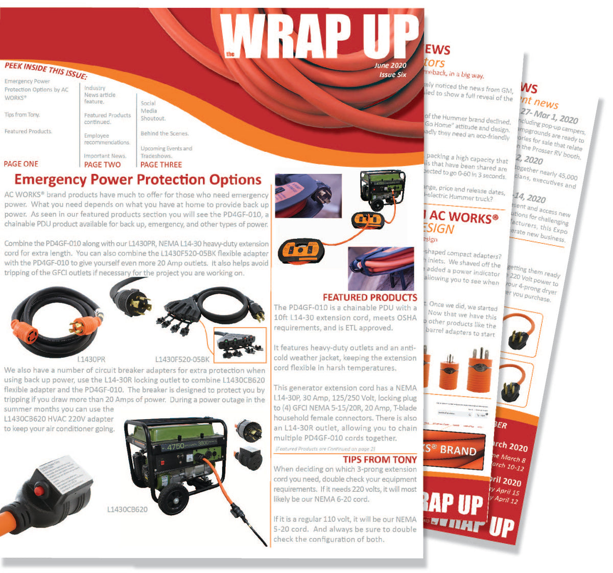 Download Issue 6 of the WRAP UP Newsletter – AC Connectors