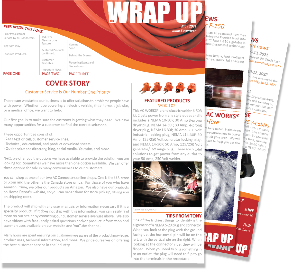 Download Issue 17 of the WRAP UP Newsletter – AC Connectors