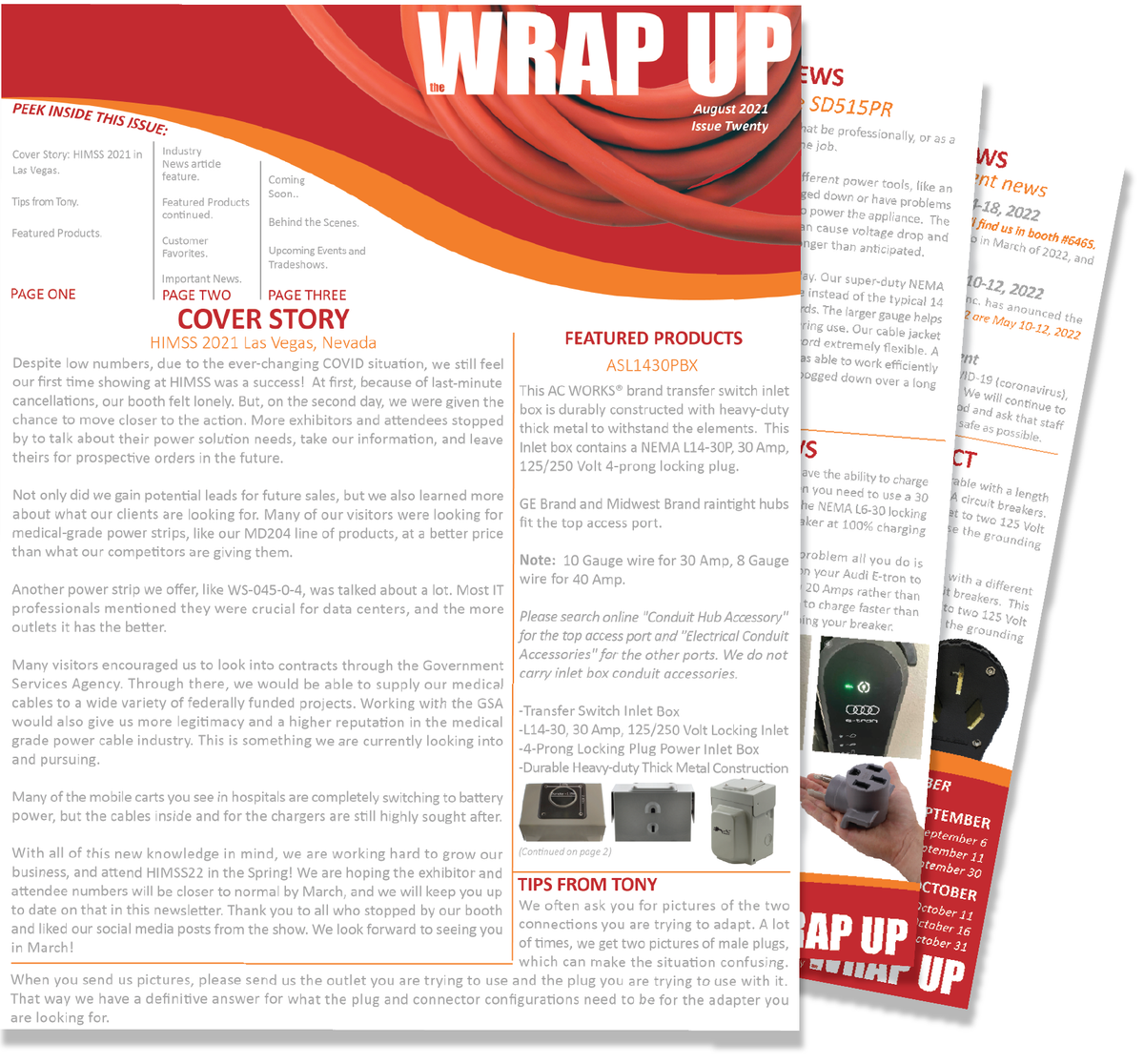 Download Issue 20 of the WRAP UP Newsletter – AC Connectors