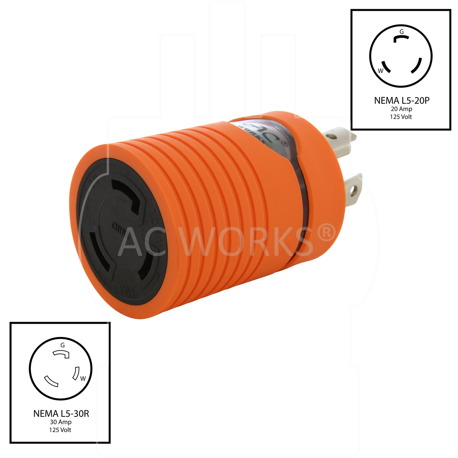 L5-20 to L5-30 Generator / RV Industrial Adapter – AC Connectors