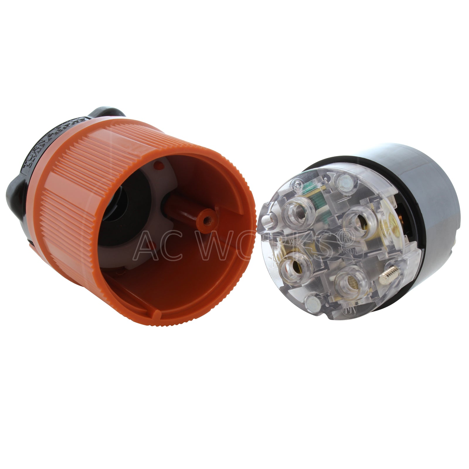 AC WORKS® NEMA L14-20R 20A 125/250V 4-Prong Locking Female Connector ...