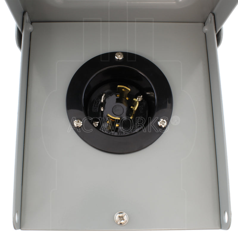 NEMA L14-30 Hurricane Generator Inlet Box Kit with Extension Cord – AC ...