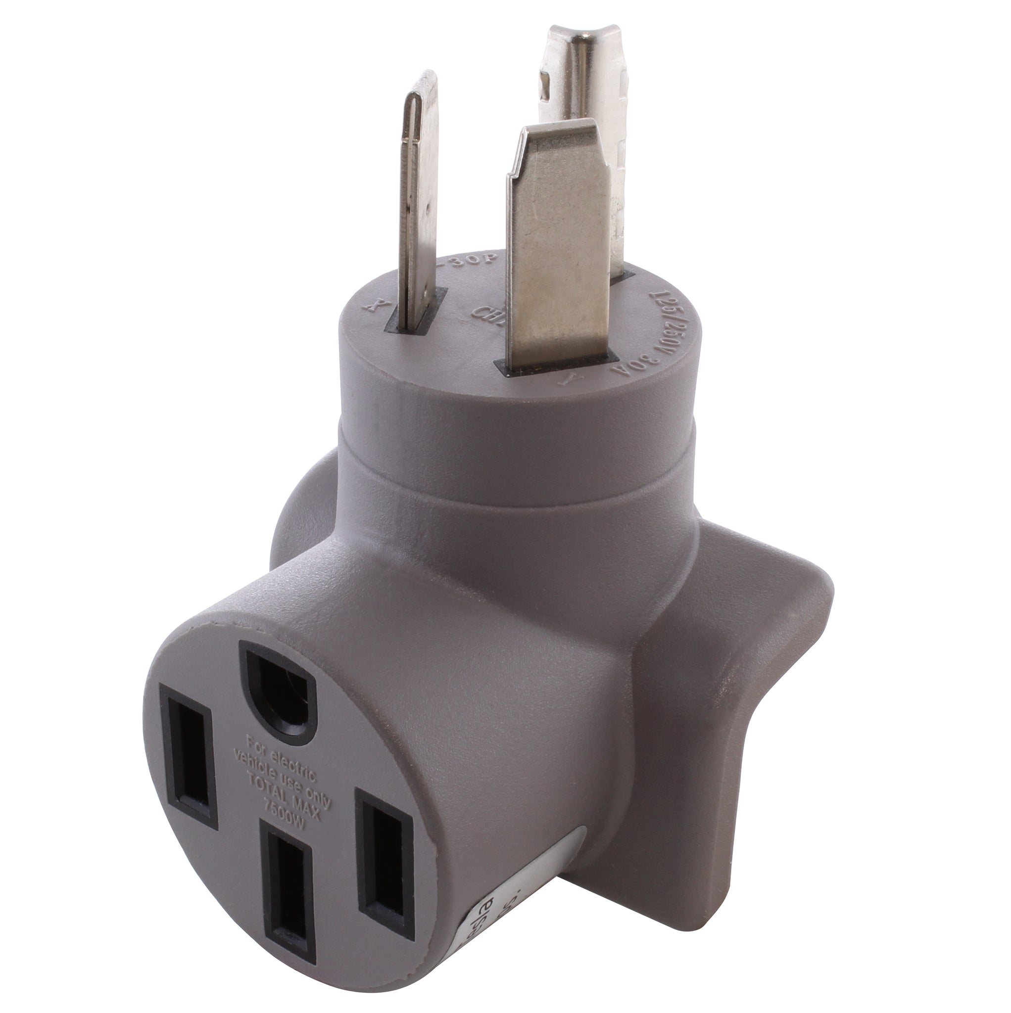 EV Charging Adapter NEMA 10-30P 3 Prong Dryer Plug to Tesla Vehicle ...