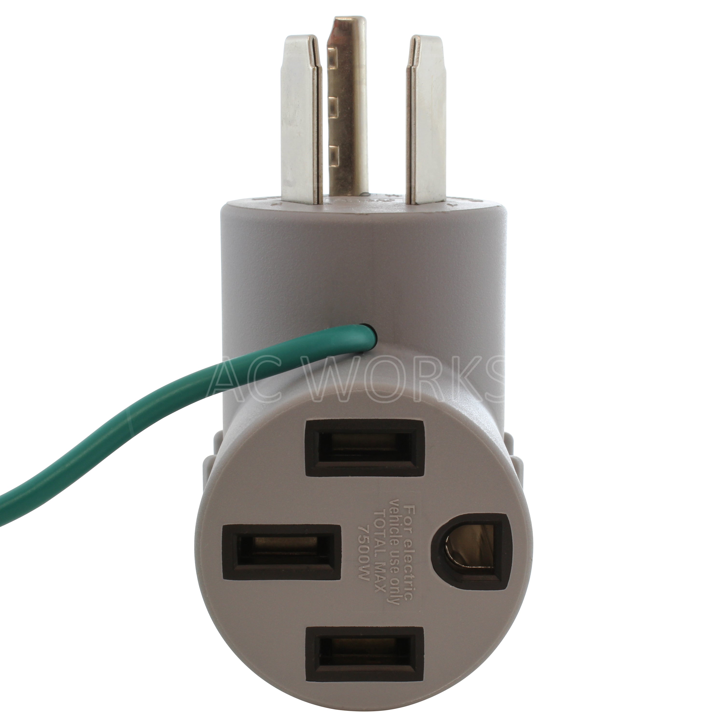 EV Charging Adapter NEMA 10-30P 3 Prong Dryer Plug to Tesla Vehicle ...