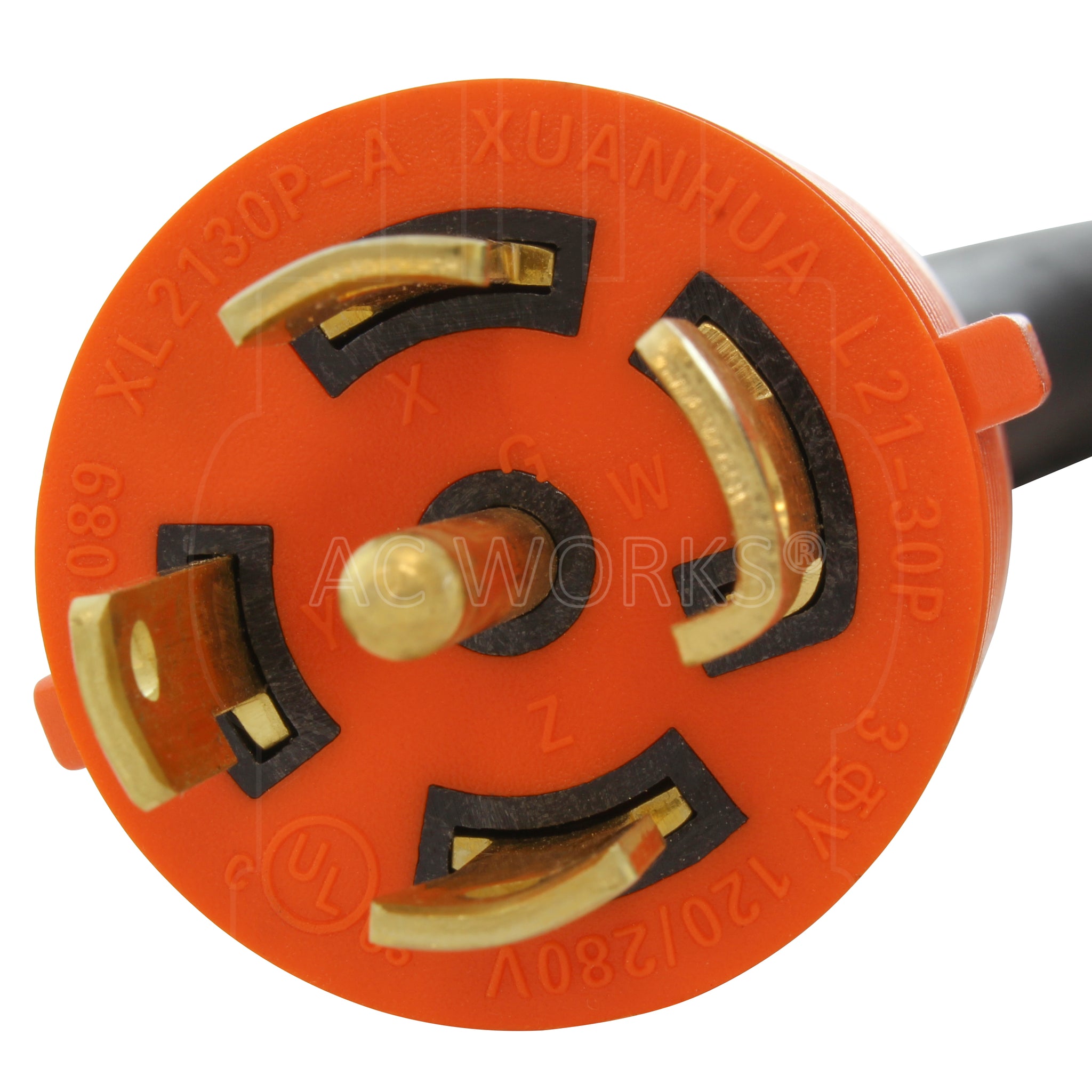 NEMA L21-30 3-Phase 5 Wres 30A 120/208V Industrial Rubber Extension ...