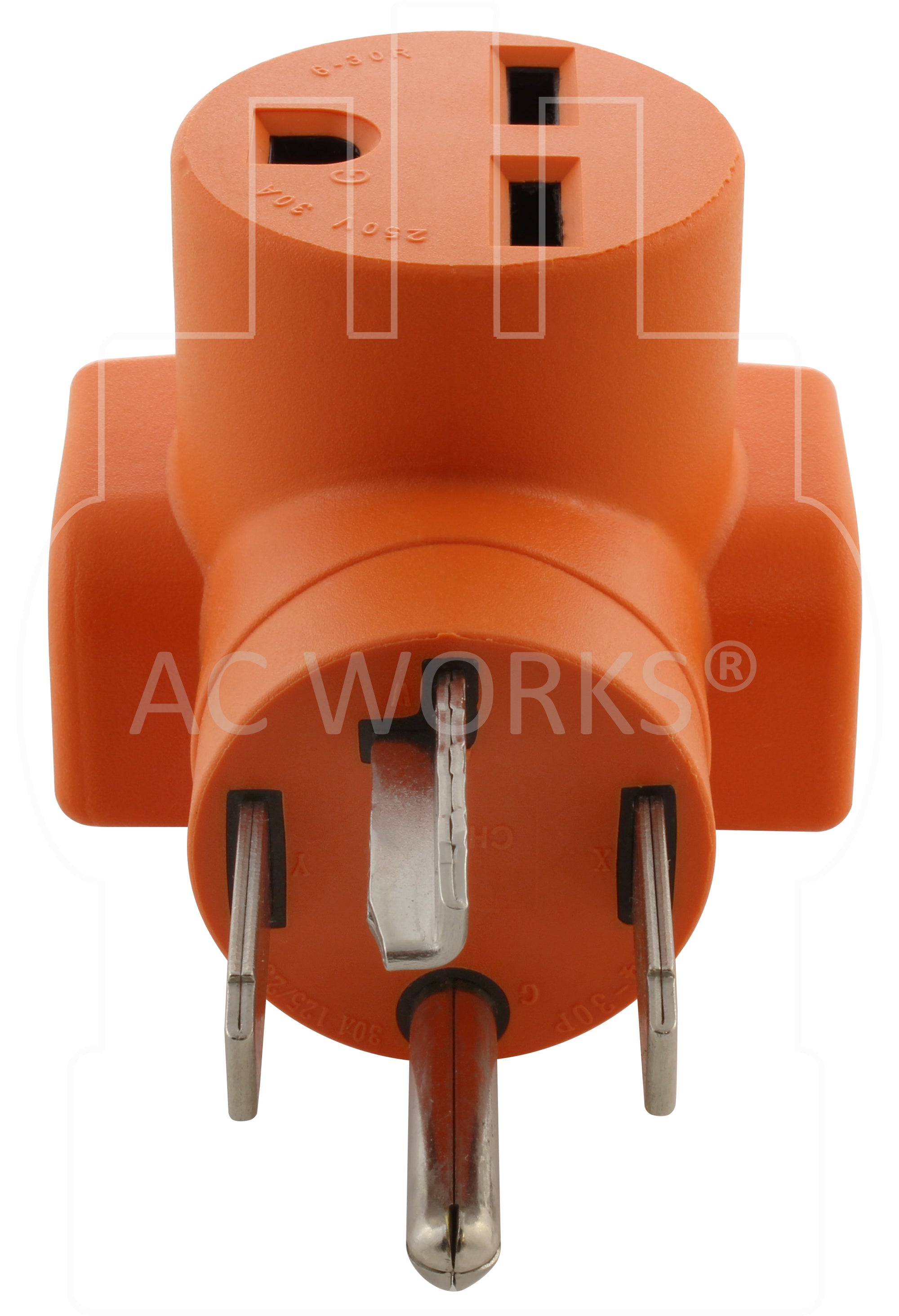 AC WORKS® 4-Prong Dryer 14-30P Plug to 6-30R 30A 250V HVAC Connector ...