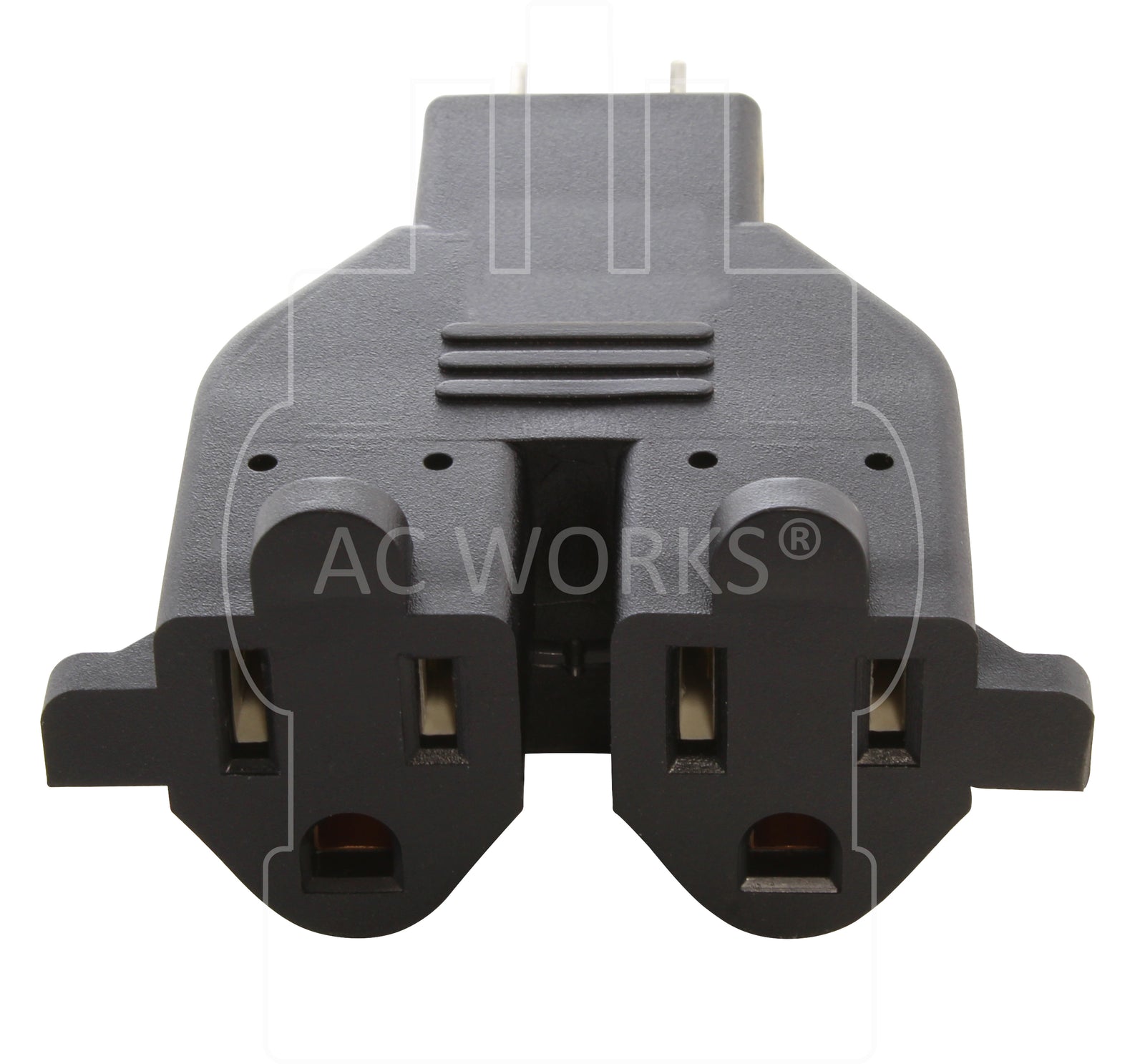 AC WORKS® 3-Prong Heavy Duty V-Duo Household Outlets Adapter – AC ...