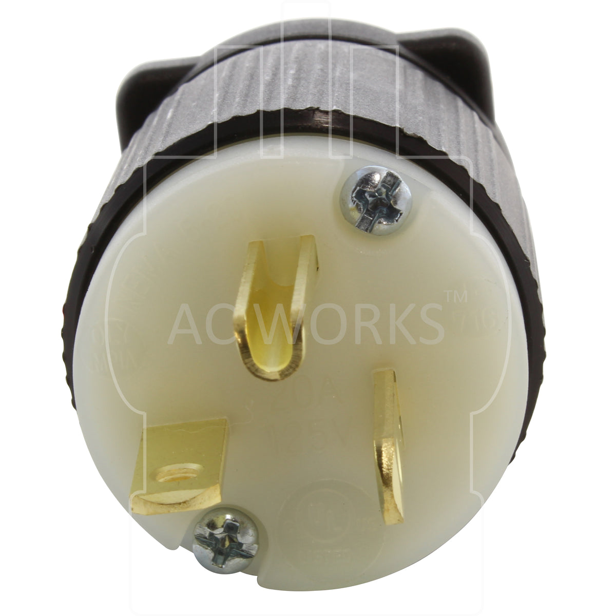 AC WORKS® NEMA 5-20P 20A 125V Straight-blade Plug with UL, C-UL ...
