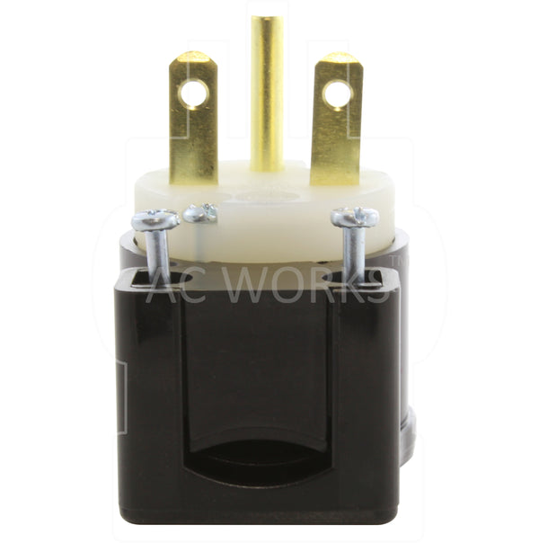 AC WORKS® NEMA 6-15P 15A 250V All Angles Male Plug: UL, C-UL Approval ...
