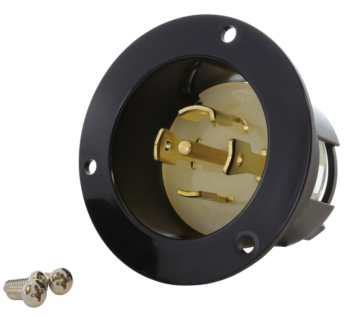 [ASINL2130P] NEMA L21-30P 30A 3-Phase Y 120/208V, 5-Wire Locking Inlet ...