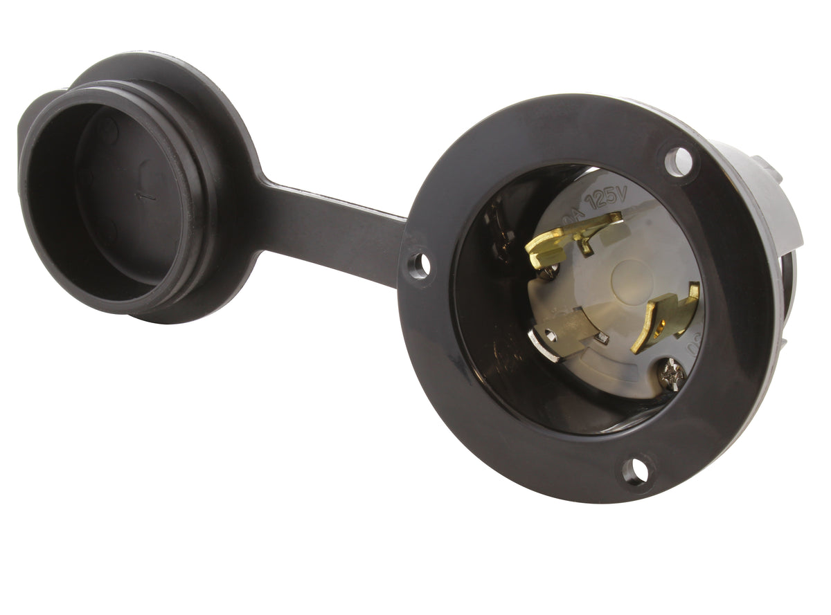 AC WORKS® 30A 125V L5-30P Power Input Inlet with Weather Cover – AC ...