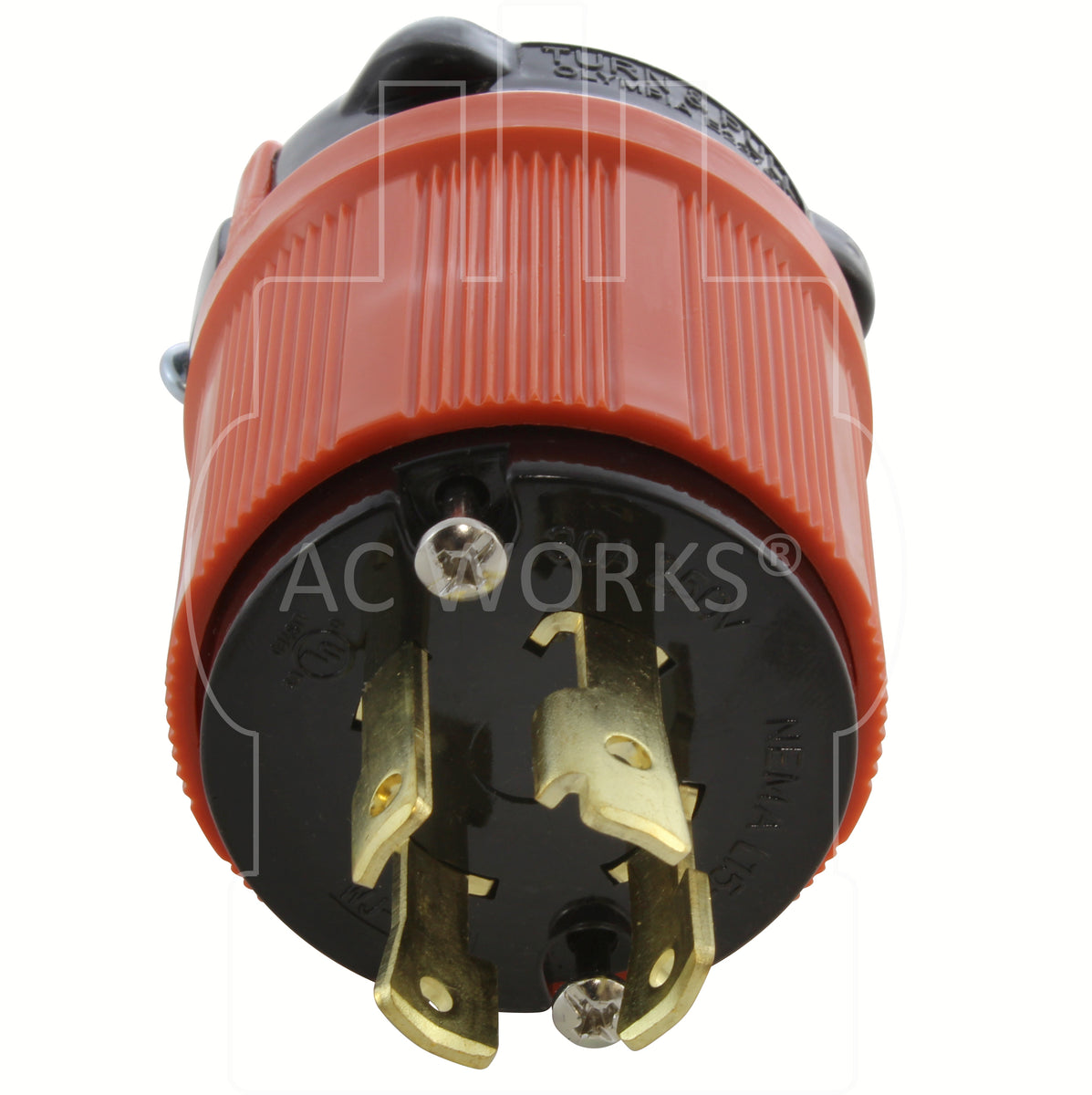 AC WORKS® NEMA L15-30P 3-Phase 30A 250V 4-Prong Locking Male UL C-UL – AC Connectors