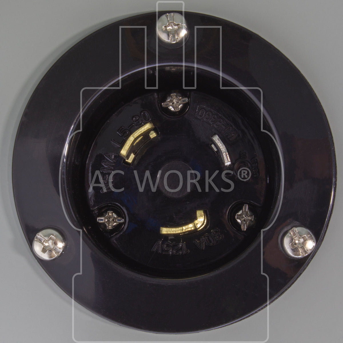 30A Locking 3-Prong L5-30 Heavy-Duty Generator Transfer Switch Inlet ...