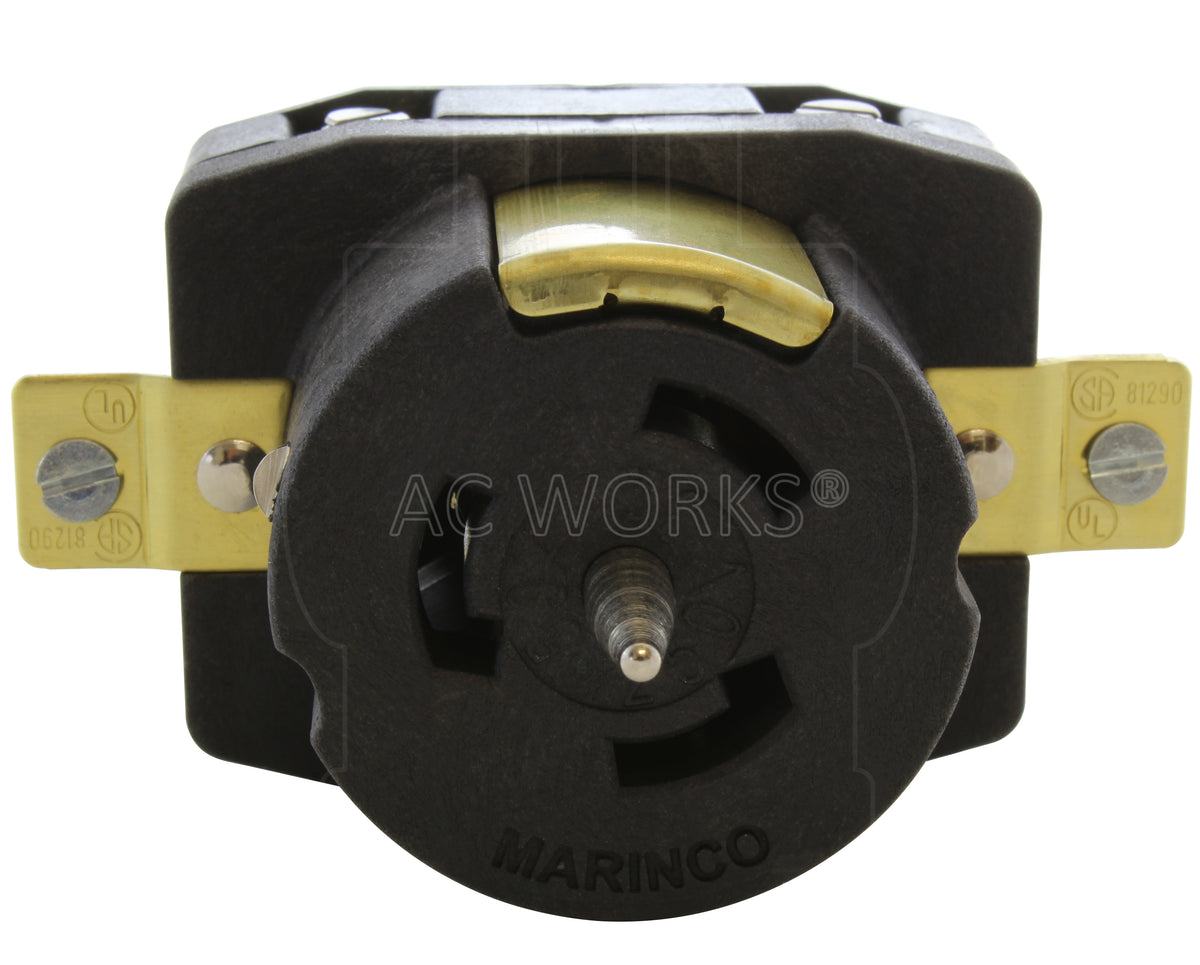 California Standard CS8369 50A 3-Phase 250V 4-Prong Locking Receptacle ...
