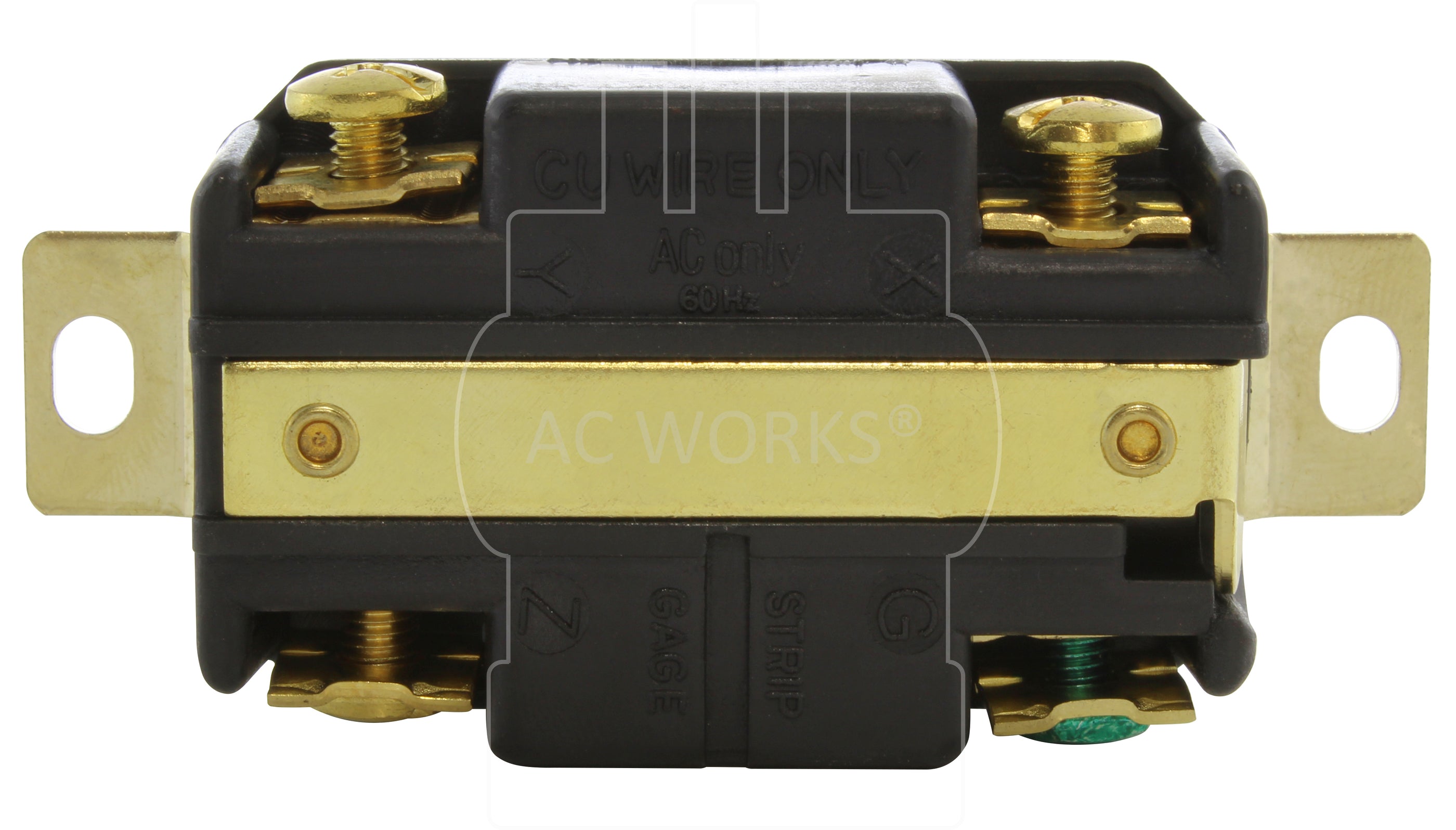 3-Phase NEMA L16-30R Flush Mount Locking Industrial Grade Receptacle ...