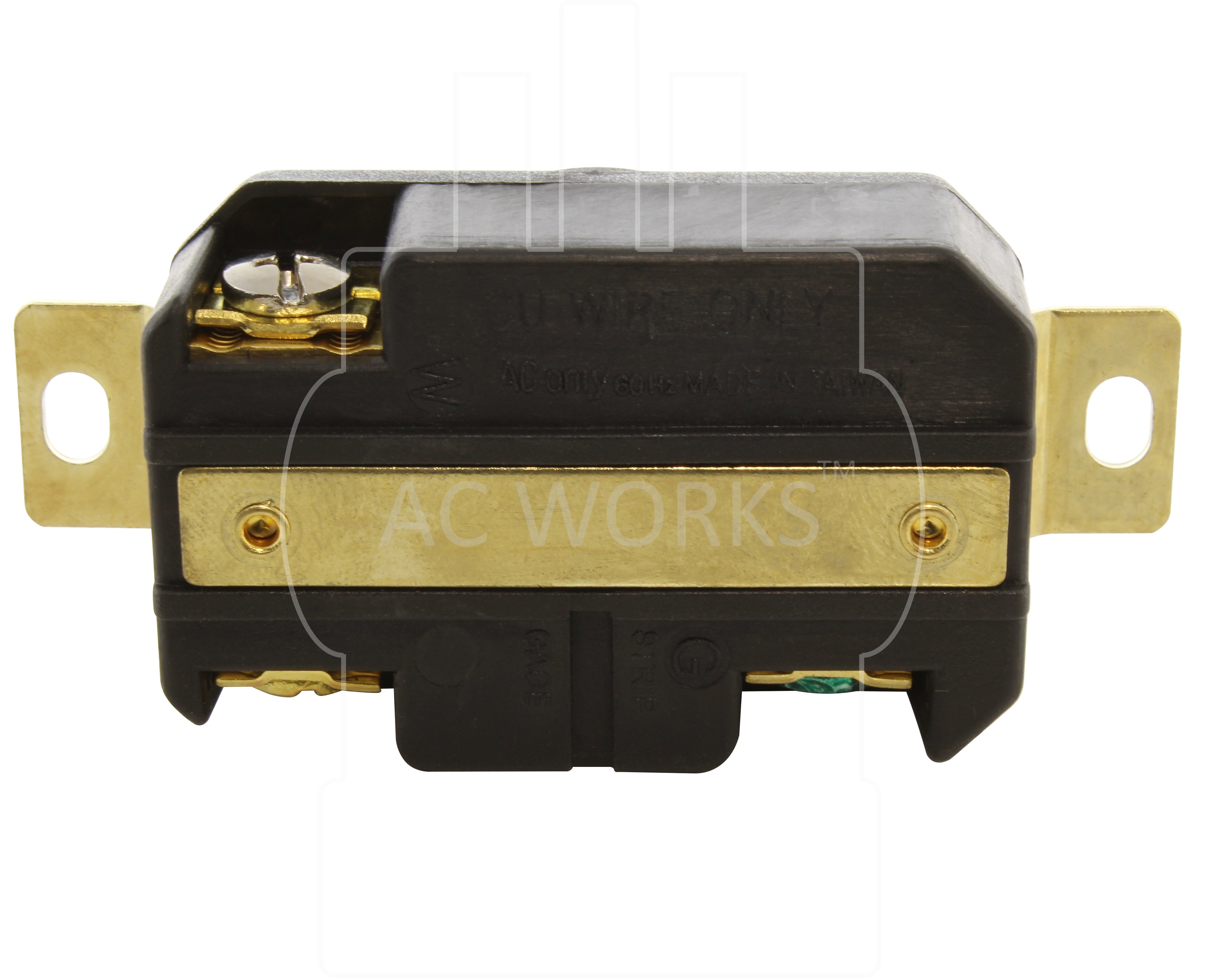 AC WORKS® NEMA L7-20R Flush Mount Locking Industrial Grade Receptacle ...