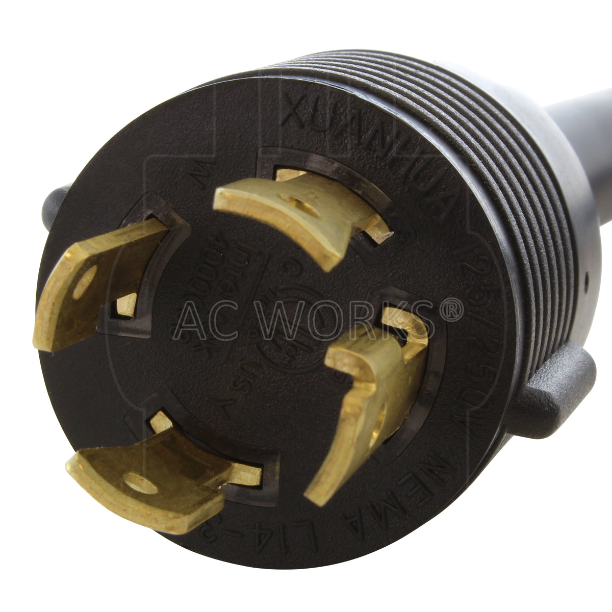 5FT L14-30P 4-Prong 30A Generator Plug to (4) 20A Household outlets ...