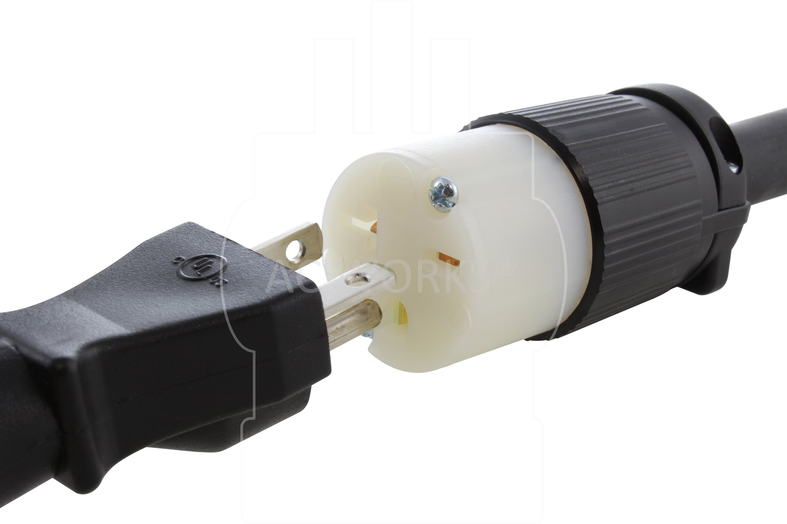 1FT L15-30P 3-Phase 30A 250V 4-Prong Plug to 6-15-20r- HVAC EV tools ...