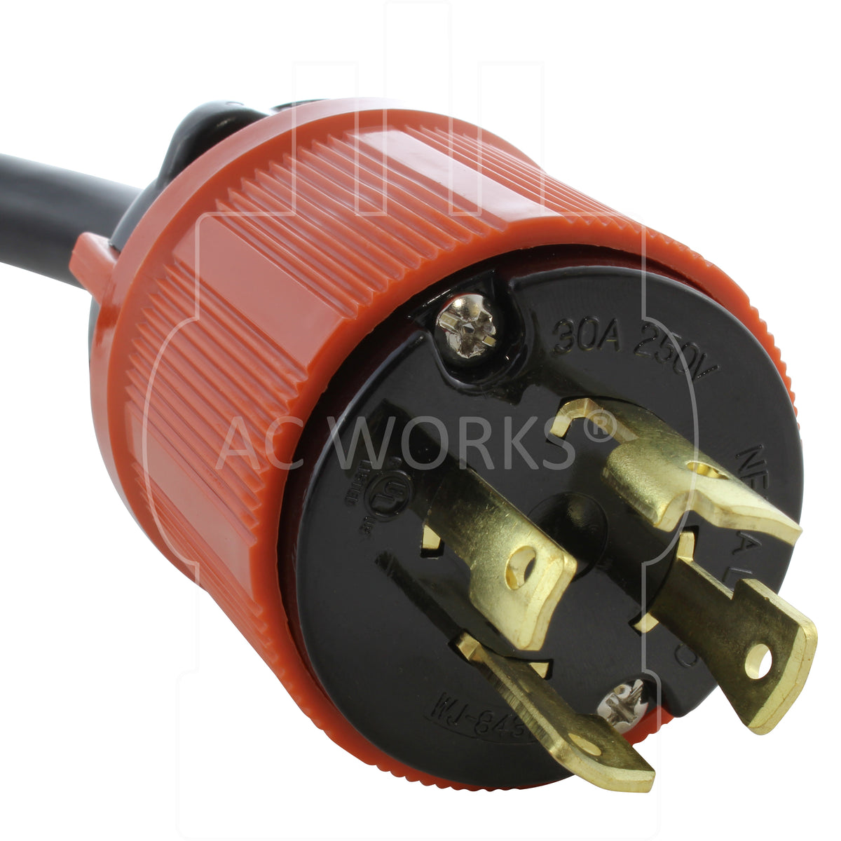 3-Phase 30A 250V L15-30P 4-Prong Plug to L6-20r-locking-Connector – AC ...