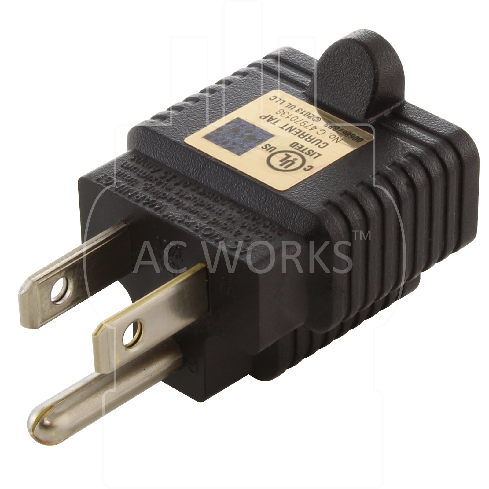 AC WORKS® 15A to 20A 125V T-Blade Compact Adapter UL and C-UL Approval ...