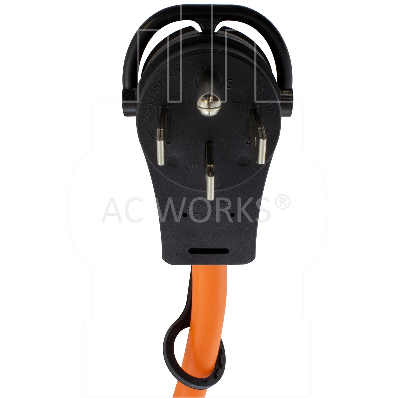 1FT 50A 14-50 Piggy-Back Plug Adapter Cord with TT-30R Connector – AC ...