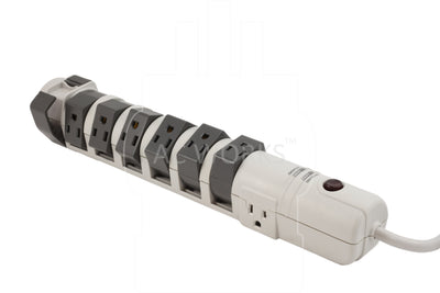 8 Outlet Rotating Power Strip with Surge Protector – AC Connectors