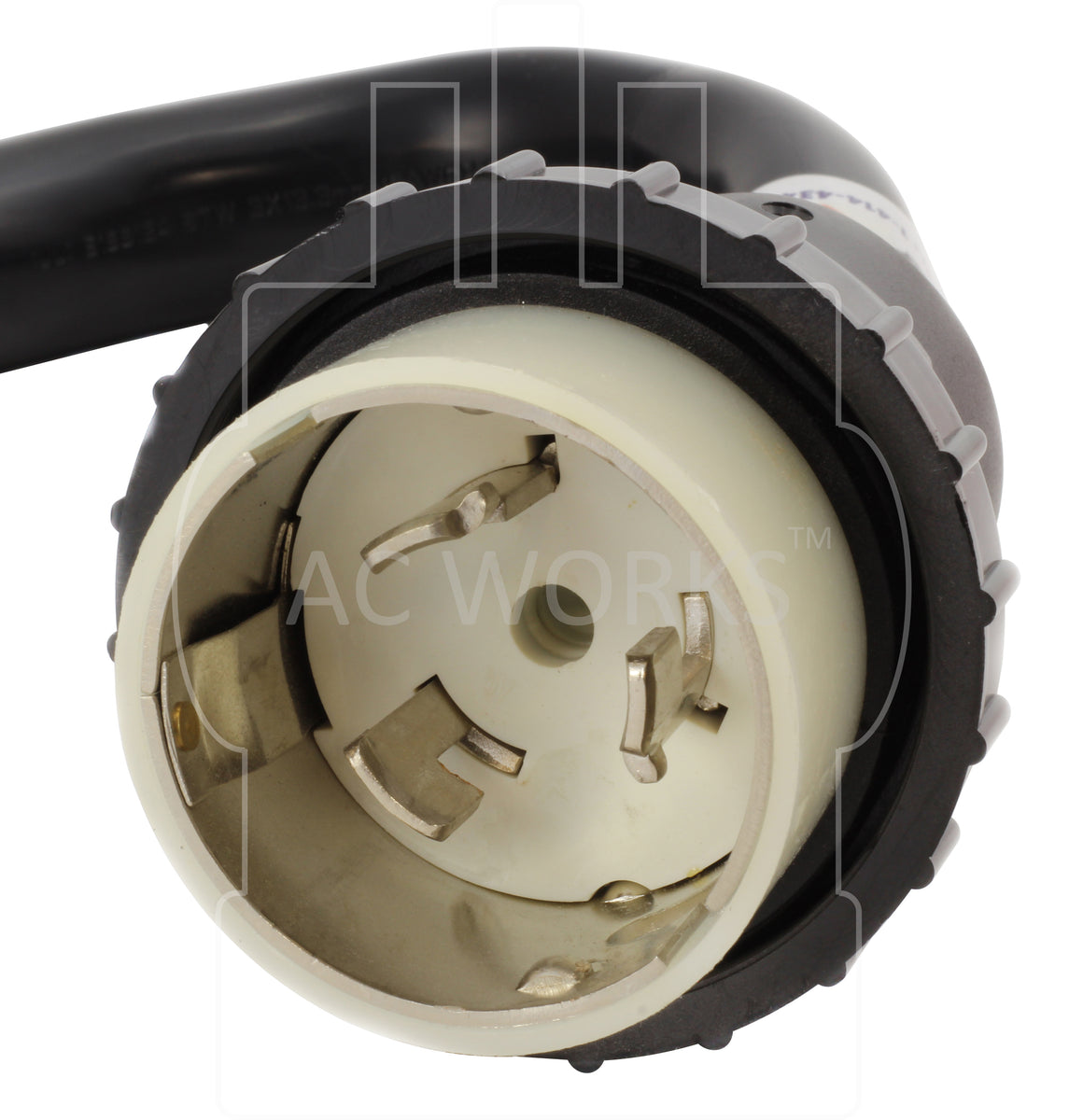 AC WORKS® SS2-50P/CS6365 50A Locking Plug - 14-50R 50A Straight-Blade ...