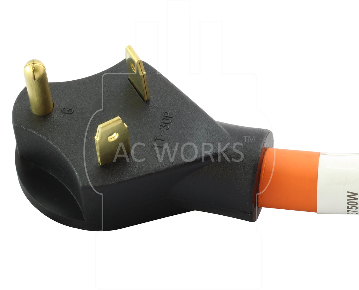 AC WORKS® 1.5FT RV 30A TT-30P Plug to L14-30R (Two Hots bridged) – AC ...