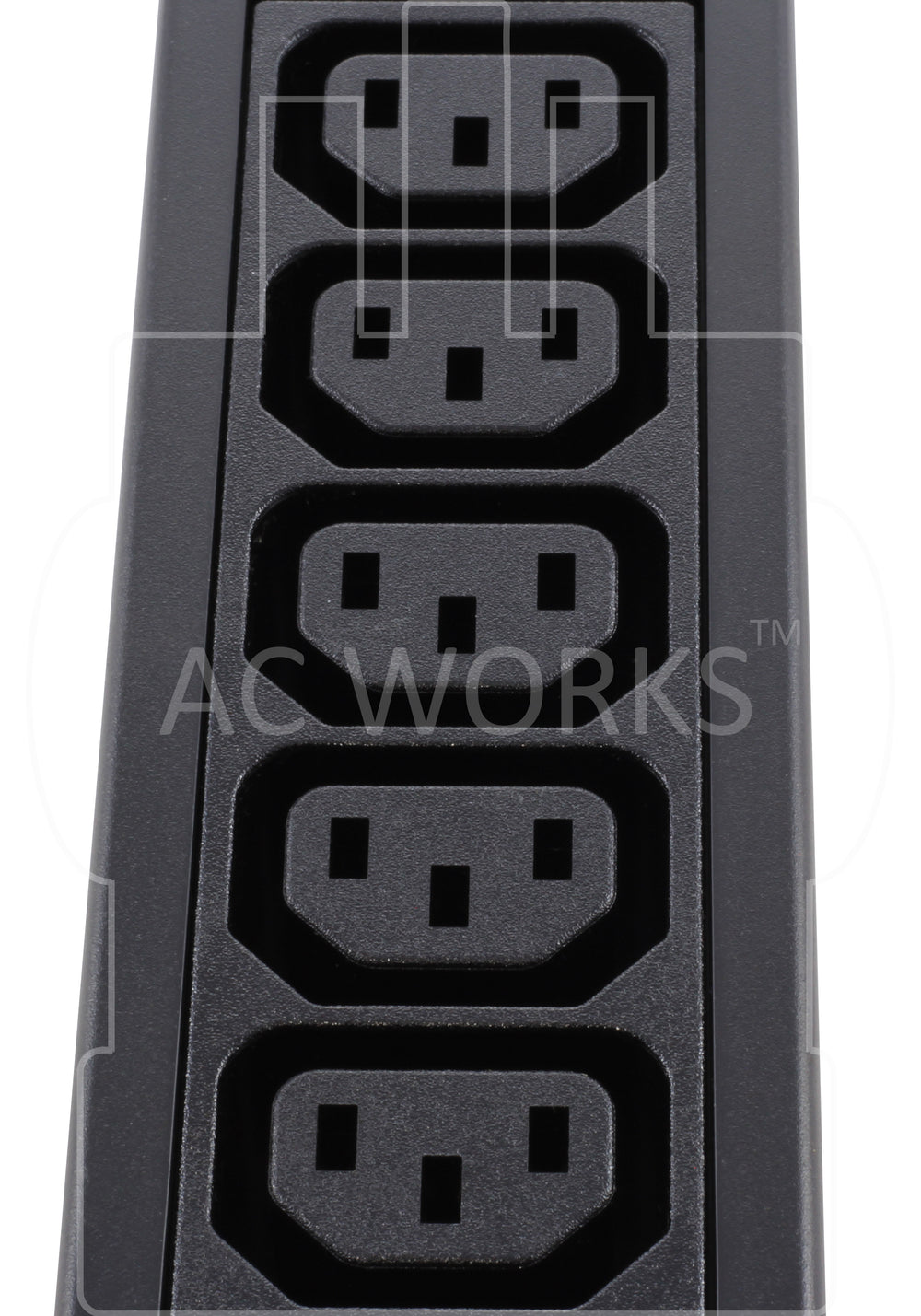 IEC C14 Inlet to (5) IEC C13 Sheet F PDU Power Strip with Grounding ...